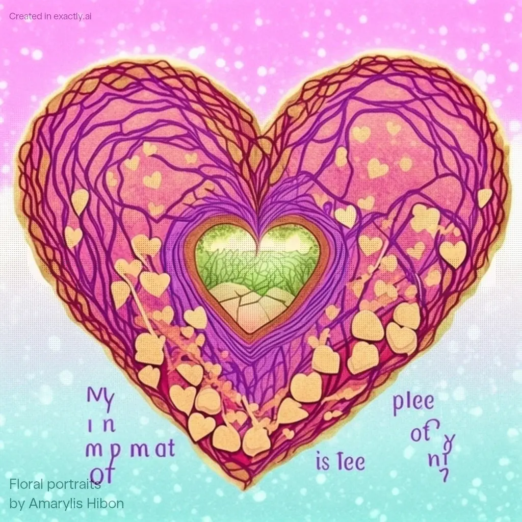 Ai Art Generator: Heart with words | exactly.ai | bespoke ai models ...