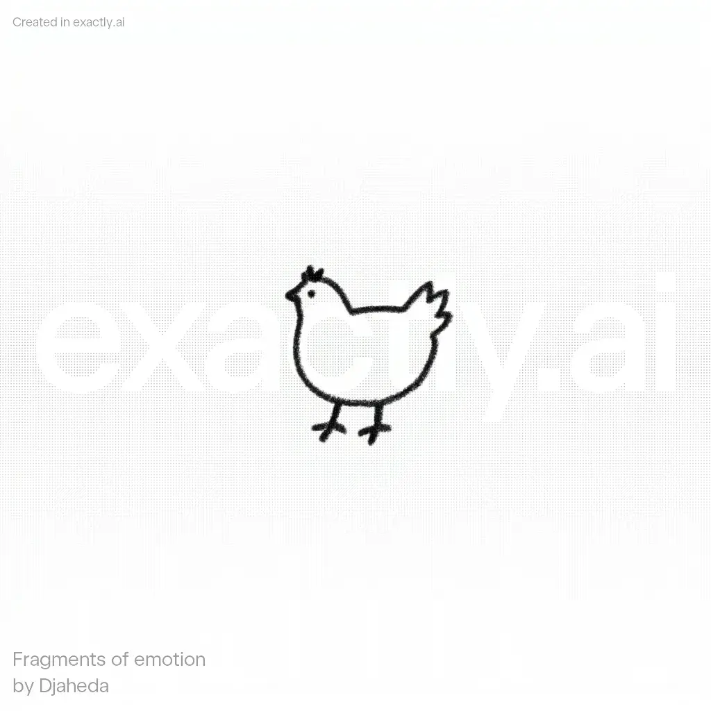 Simple Chicken Drawing