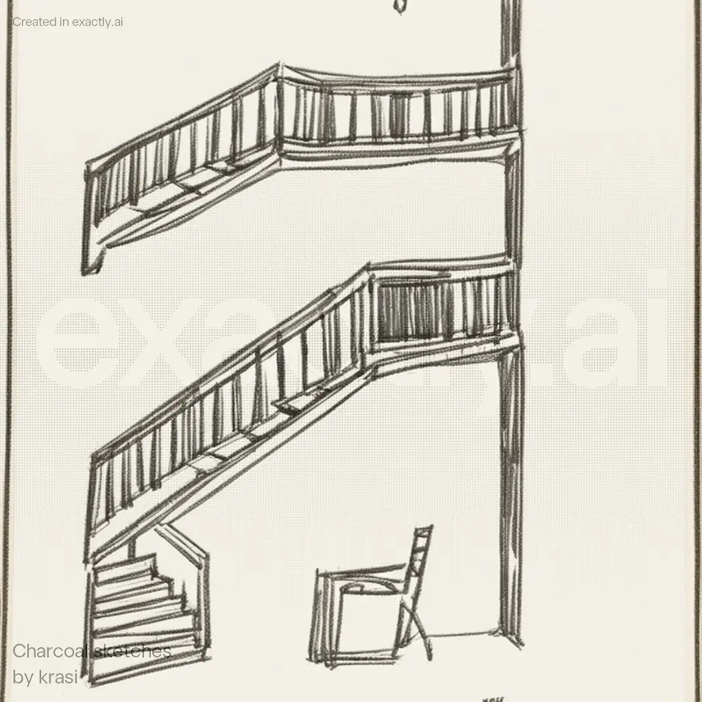 Stairs and chair