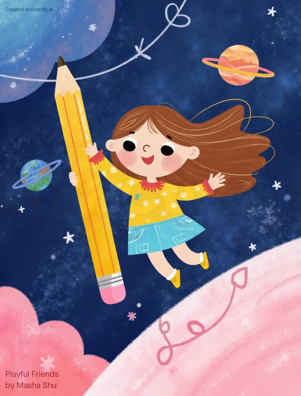 Space Adventure Drawing