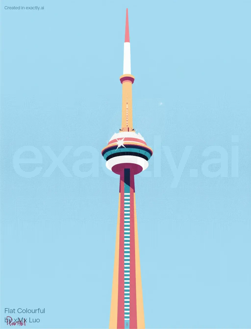 Stylized Tower Illustration